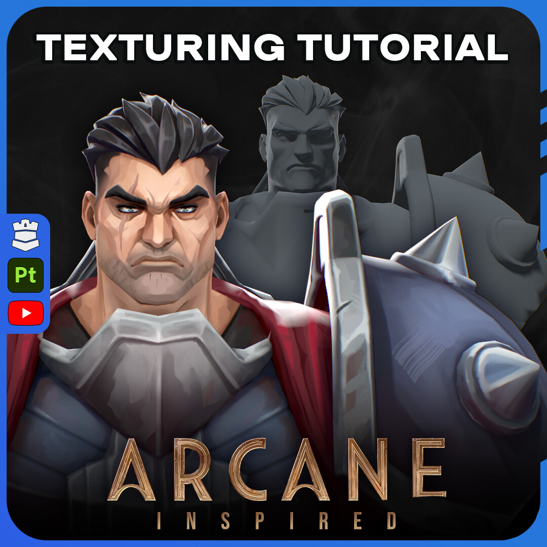 ArtStation - DARIUS TEXTURING IN SUBSTANCE PAINTER (ARCANE) — Tutorial