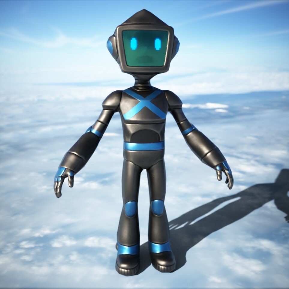 ArtStation - Screen Robot - 3D model for game