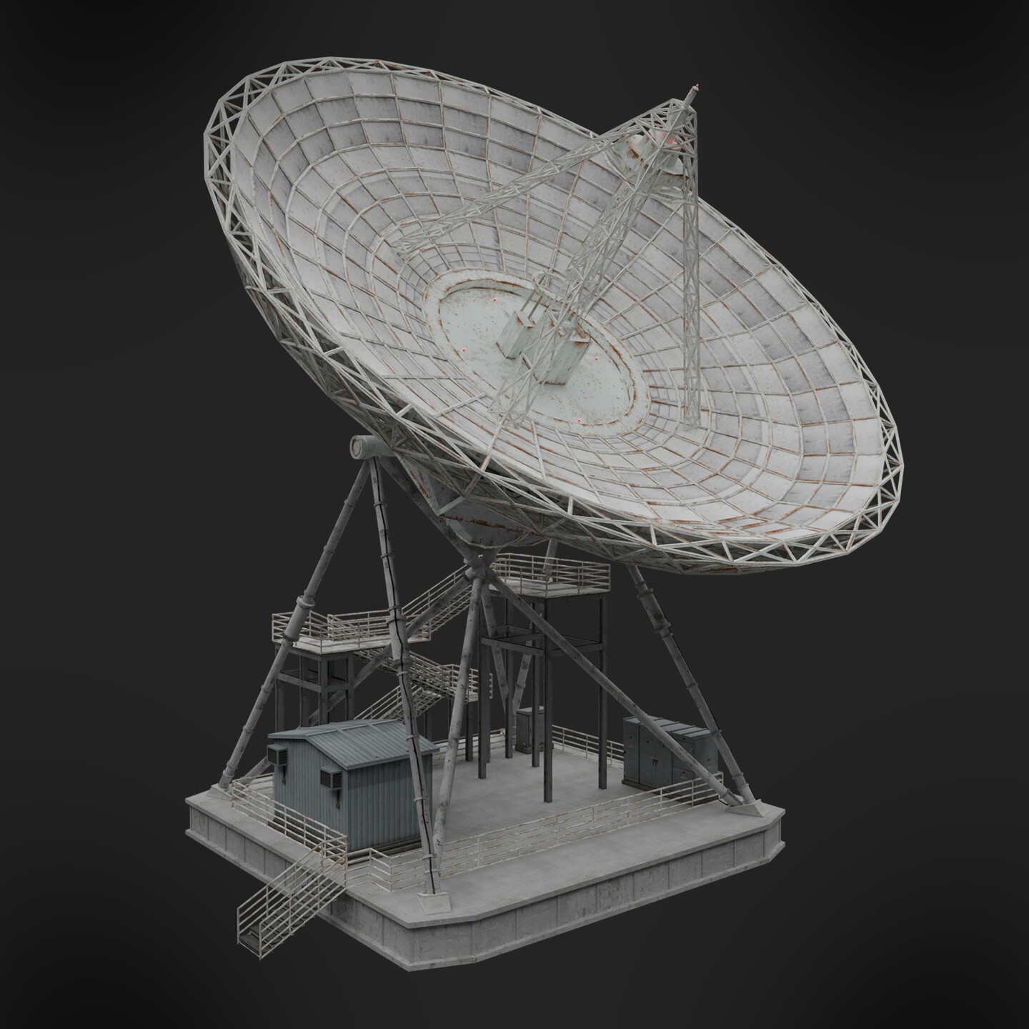 ArtStation - The Big Ear satellite dish second version