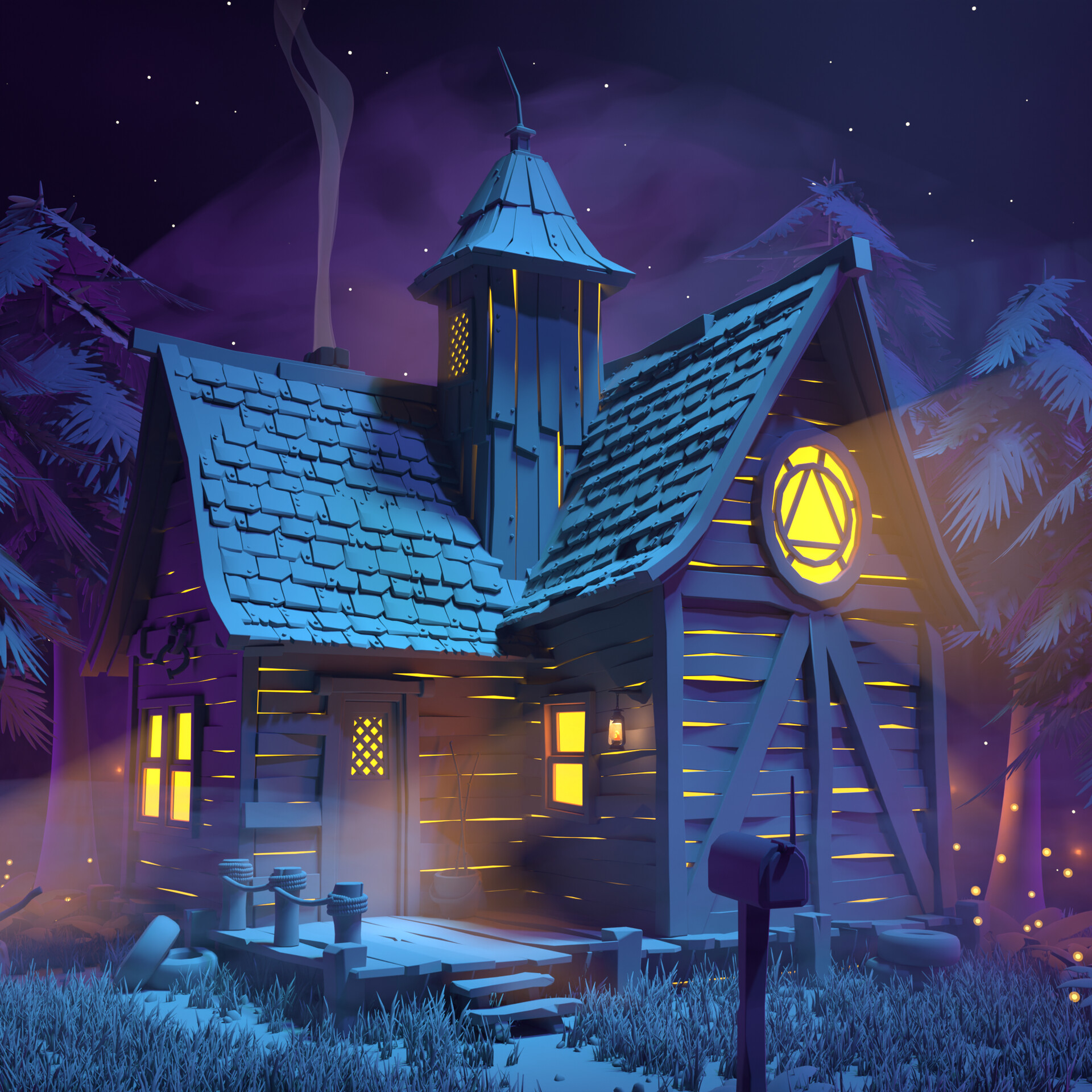 ArtStation - Haunted Cabin