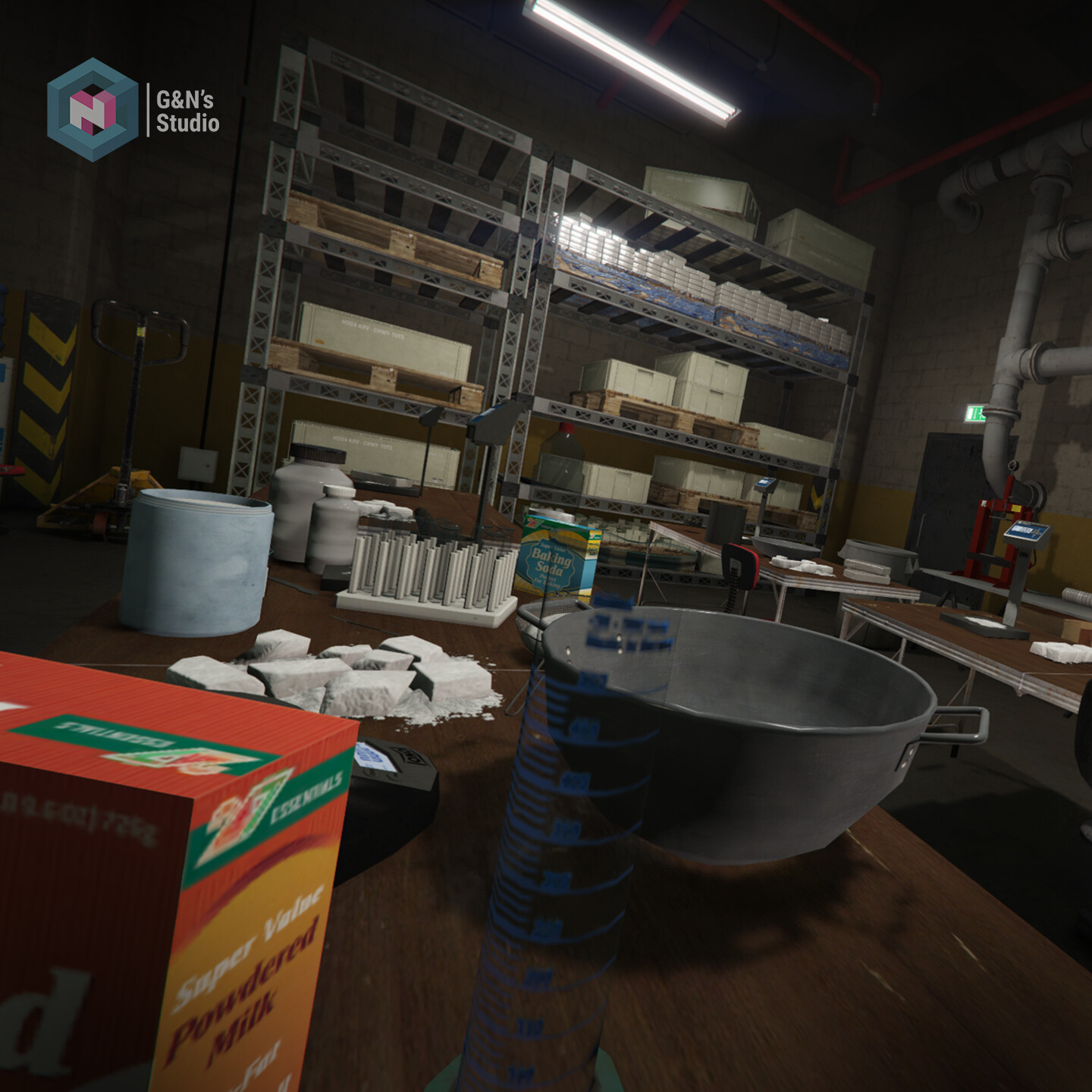 ArtStation - 3D interior Grand Theft Auto V - Small illegal warehouse ...