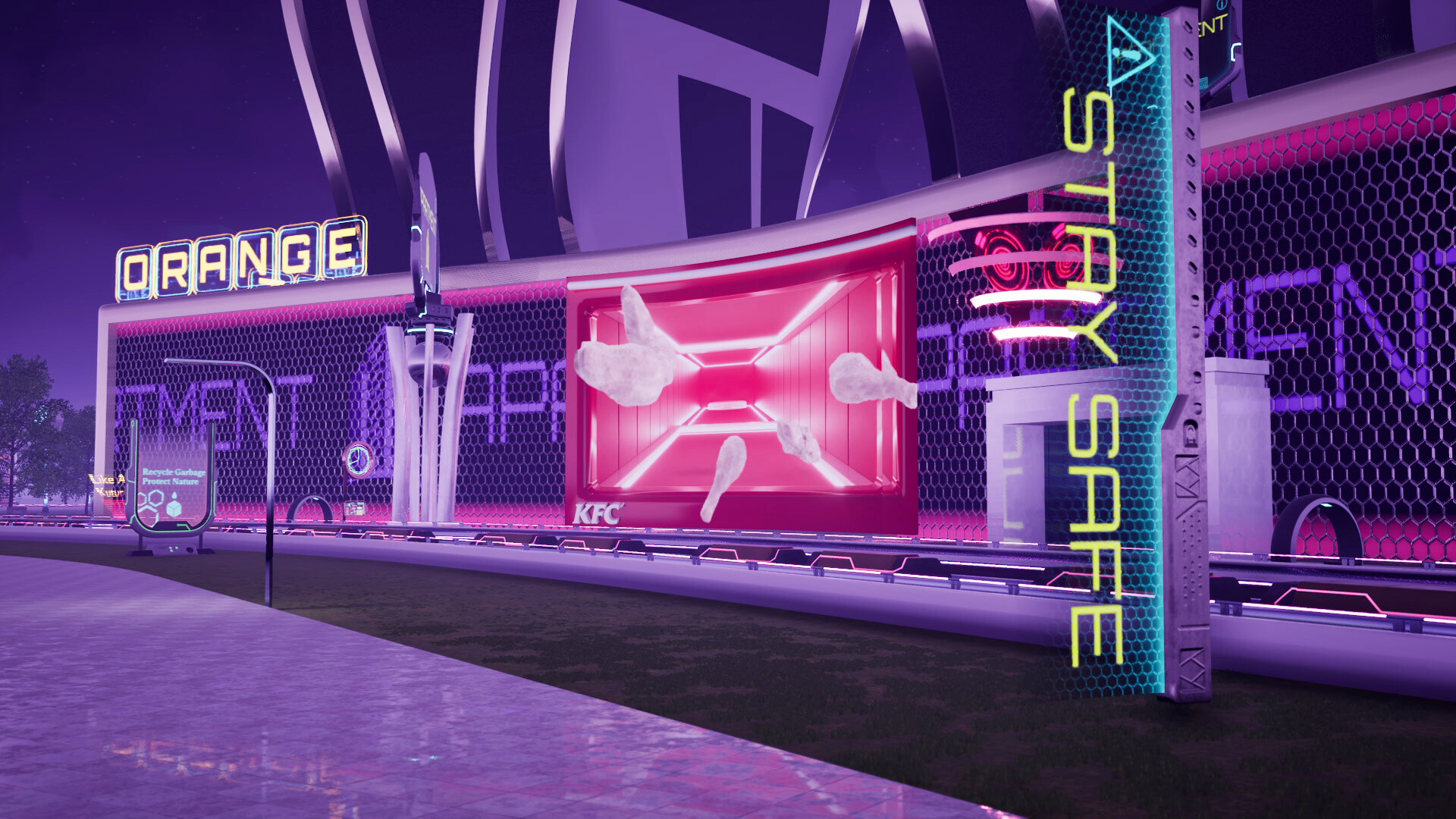 ArtStation - KFC Cyberpunk | Immersive Brand Experience