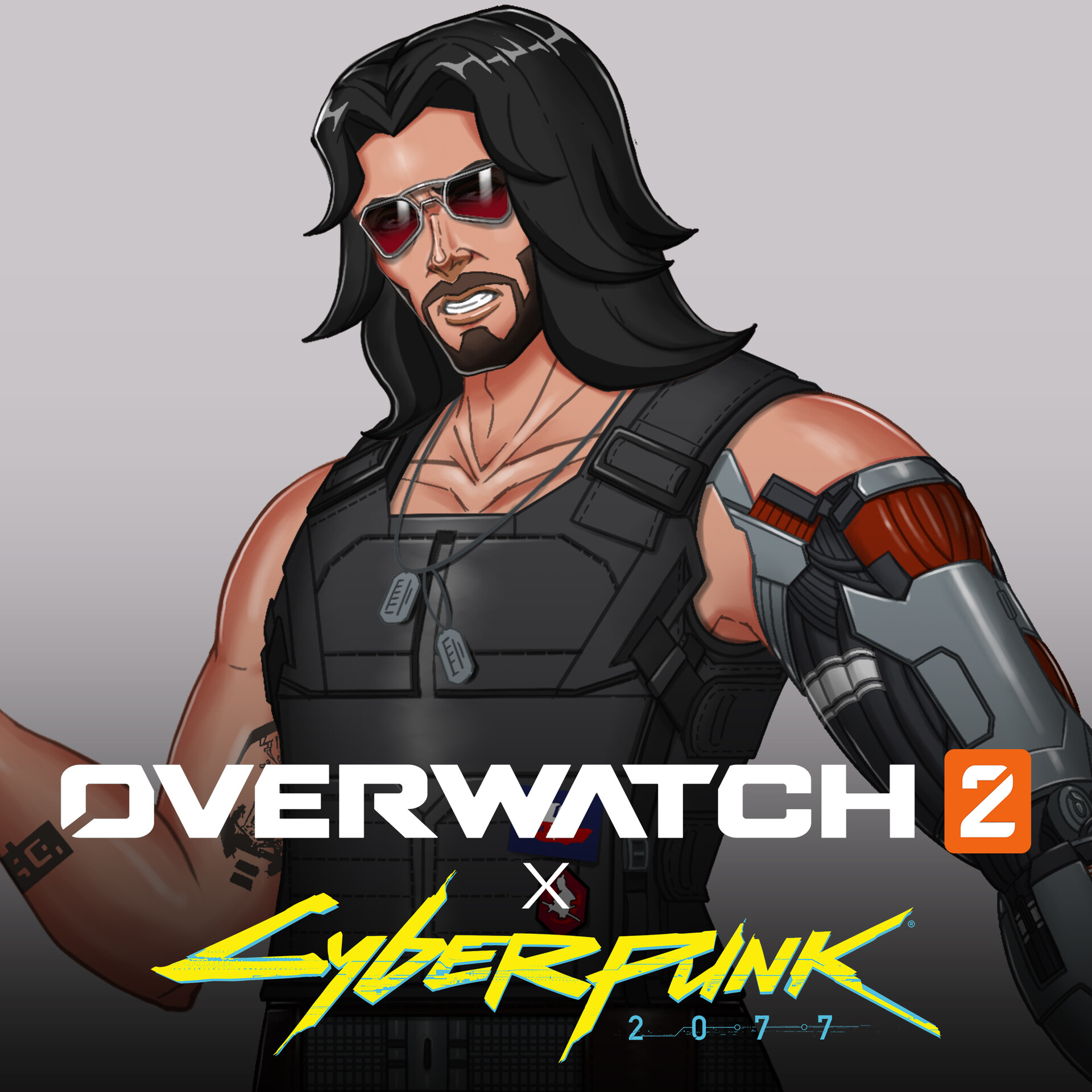 ArtStation - Overwatch 2 X Cyberpunk: Edgerunners: Cassidy - Johnny ...