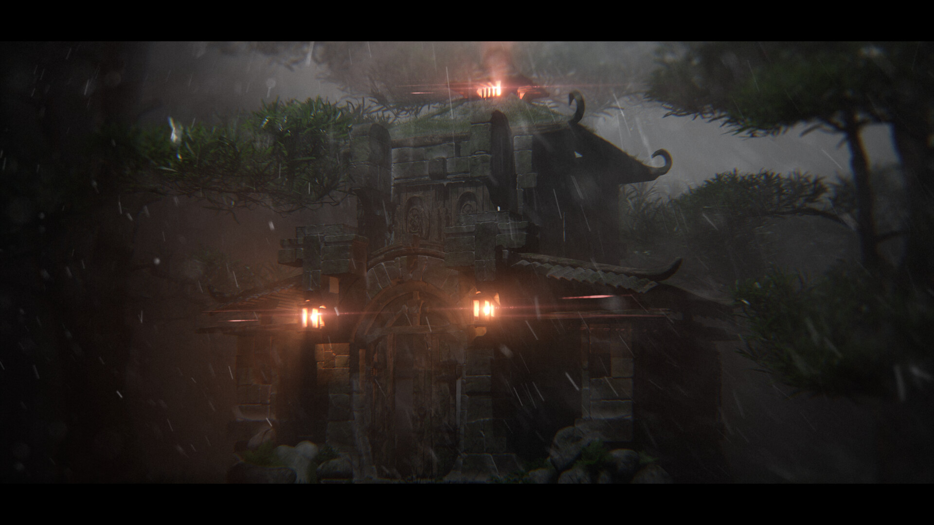 ArtStation - Ancient ruined japanese temple- cinematic Still