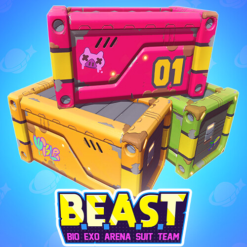 Yohan Schmitz - BEAST - Environment props