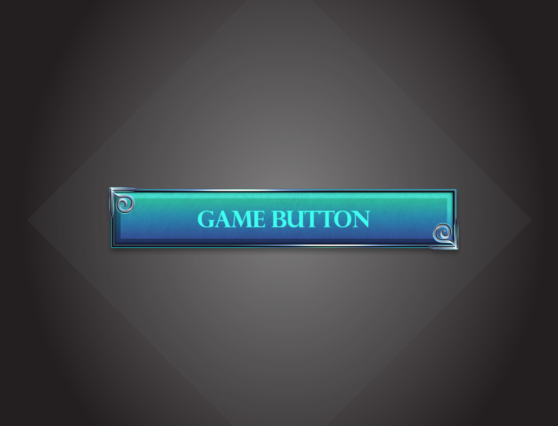ArtStation - Ice Game Button Design