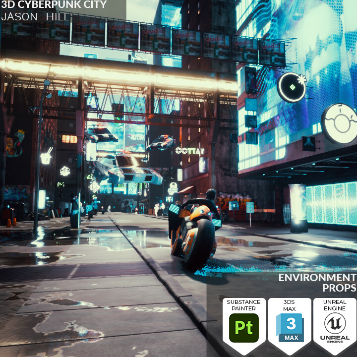 ArtStation - Cyber punk City