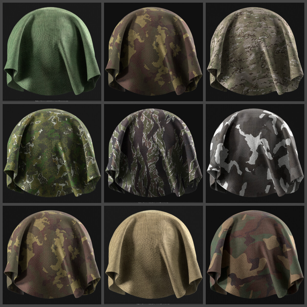 ArtStation - Ripstop Fabric 4K Texture Bundle