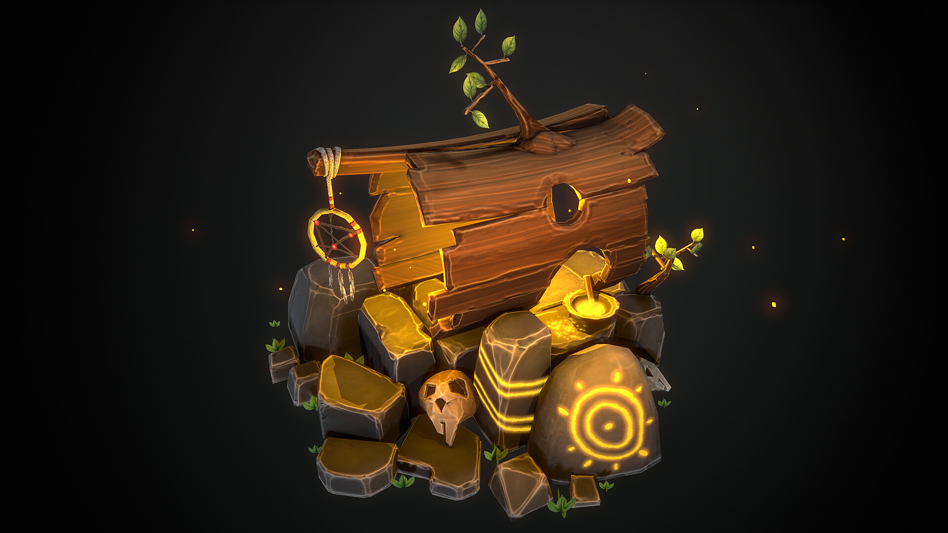 ArtStation - Stylized Stump House