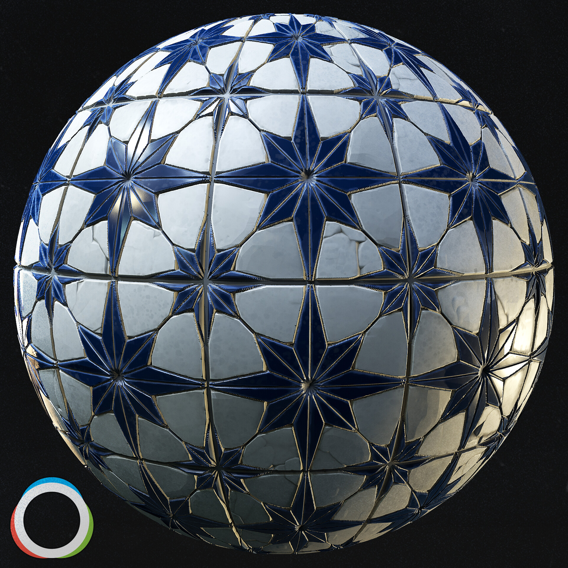 ArtStation - Stylized Terracotta Starburst Tiles - Substance 3D Designer