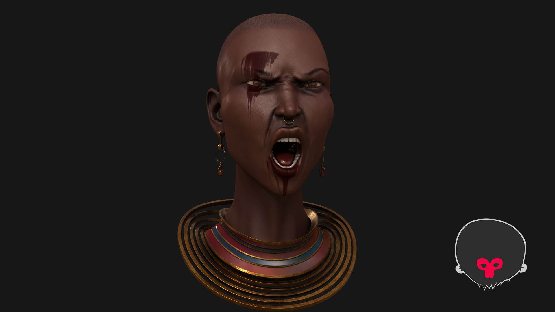 ArtStation - Anger - Realtime Bust