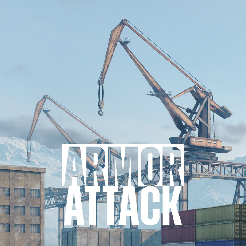 ArtStation - Armor Attack | In-game Level Art — Shipyard