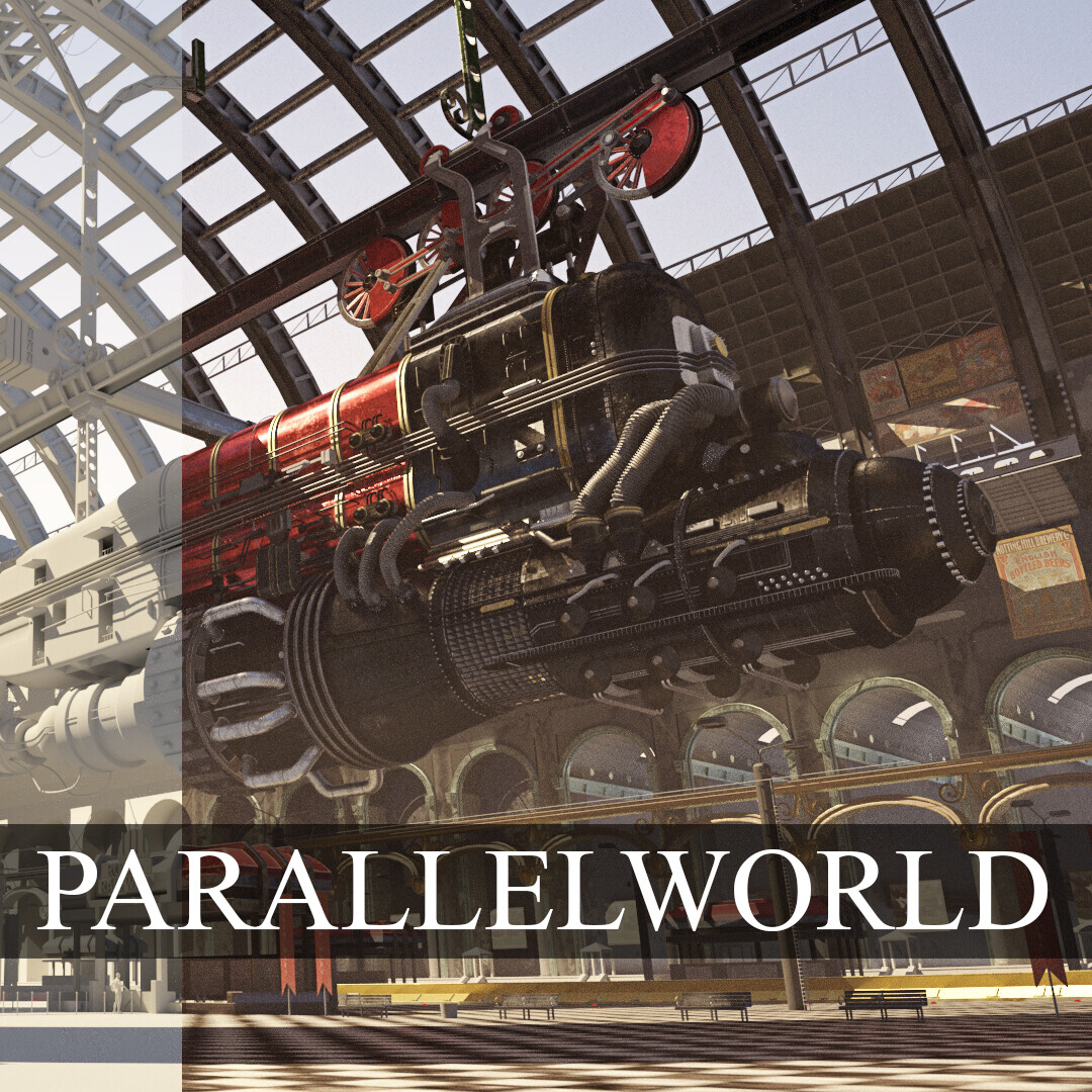 ArtStation - Parallel World - London Train Station - By Ross Baxter - 3D Environment