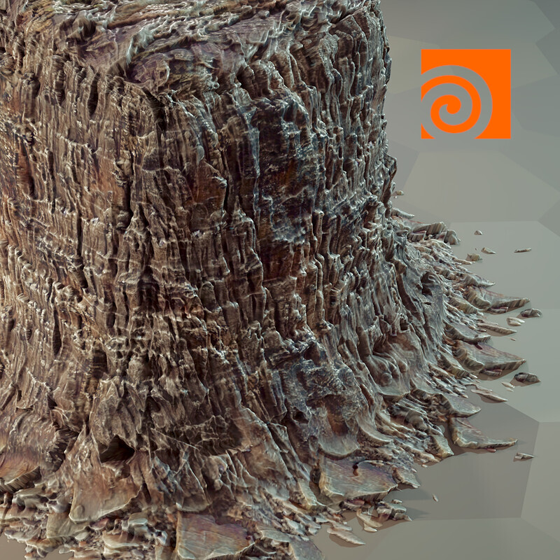 ArtStation - Automatic Cliffs - Houdini, Stable Diffusion