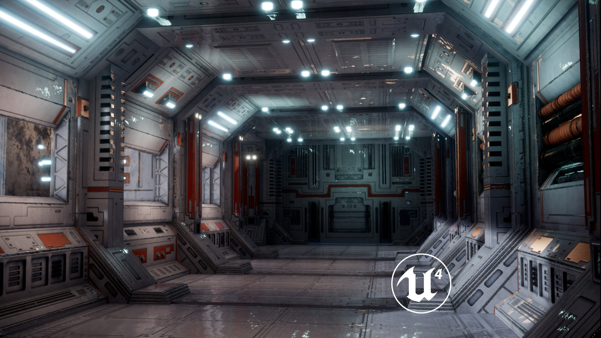 ArtStation - Sci-Fi Corridor - Unreal 4