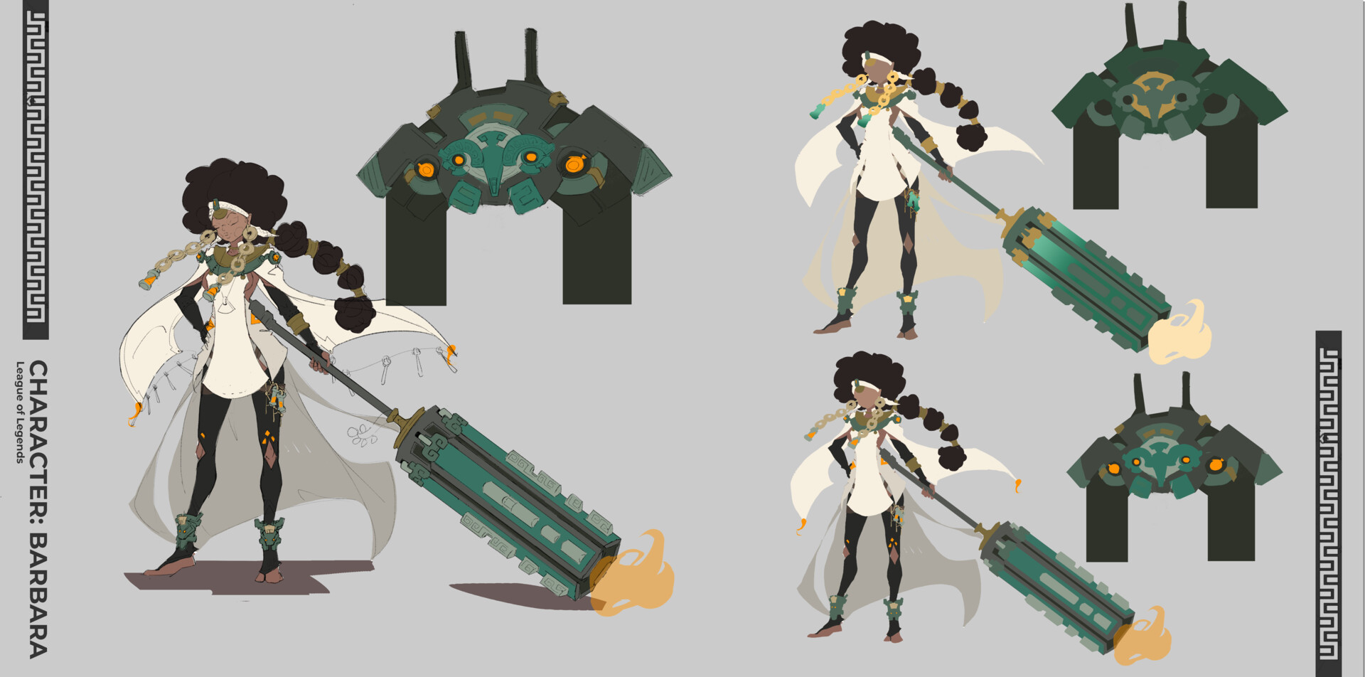 ArtStation - FanArt: League of Legends: Barbara 英雄联盟: 芭拉芭拉