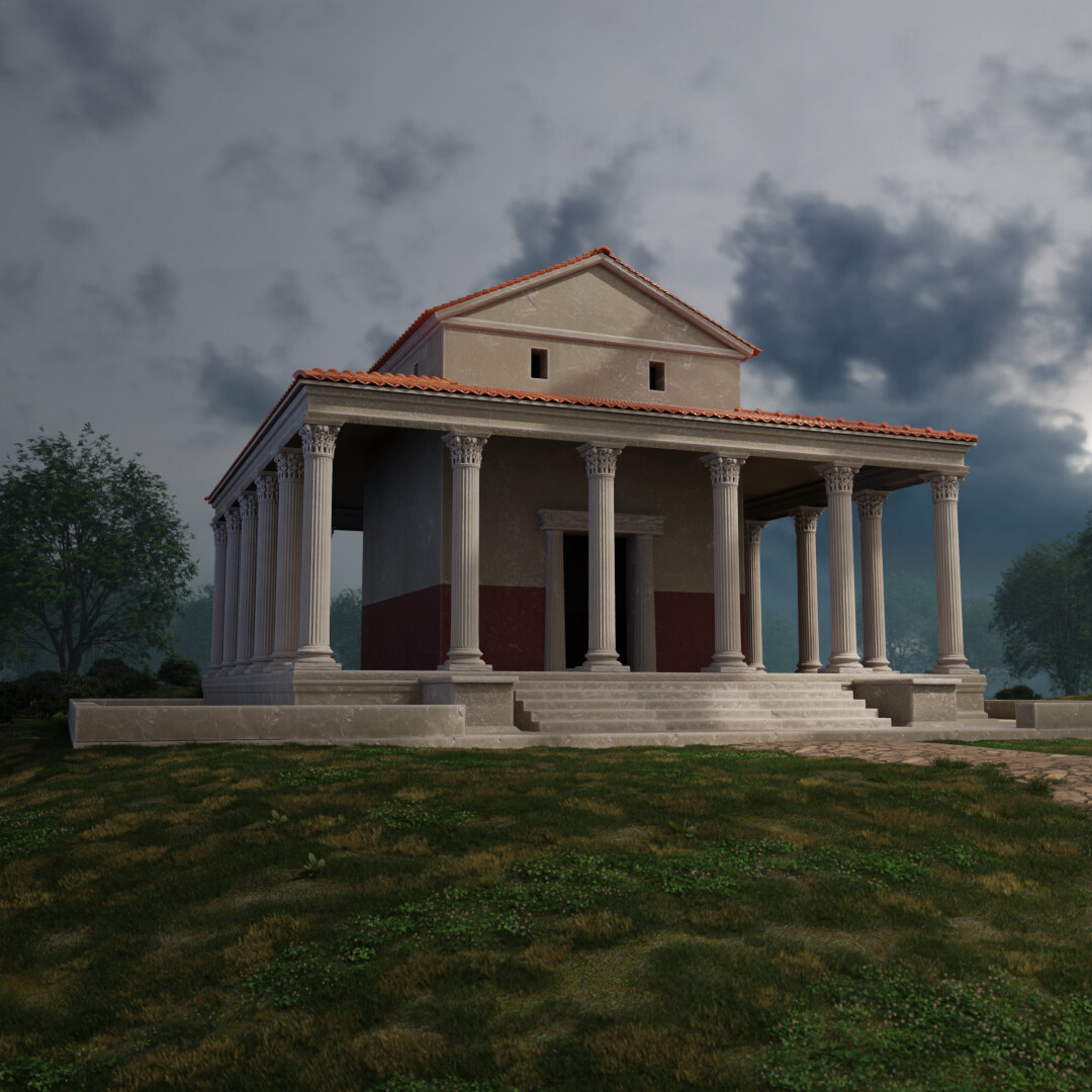 ArtStation - Impression of a Roman temple