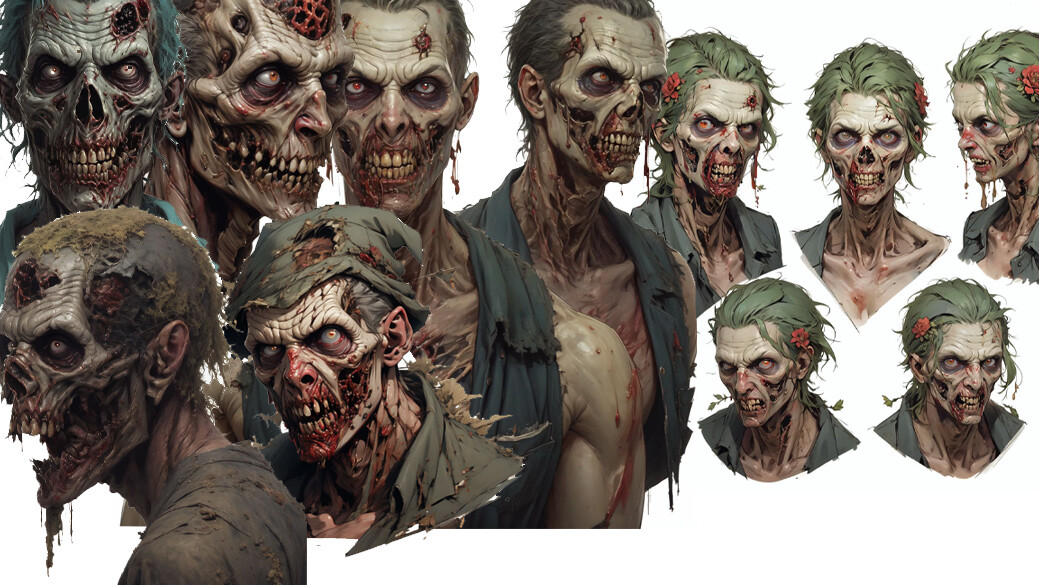 4K Anime Reference Art for Artists and Enthusiasts - 505 Zombie ...