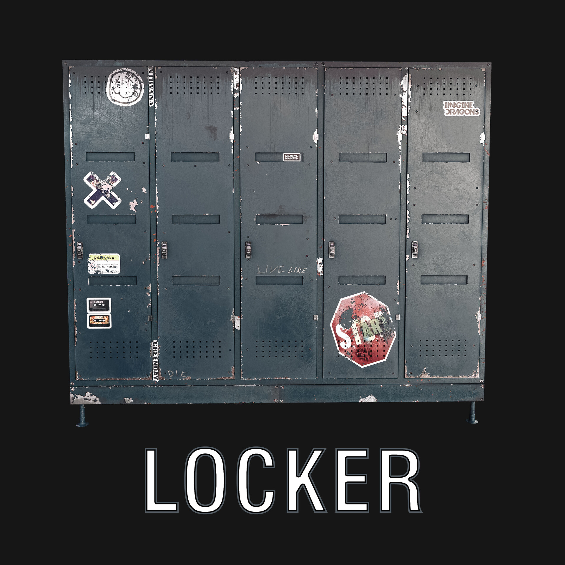 ArtStation - Just high school locker