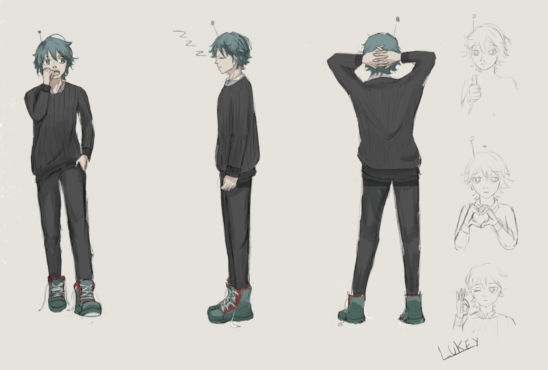 ArtStation - Garoto com Antena