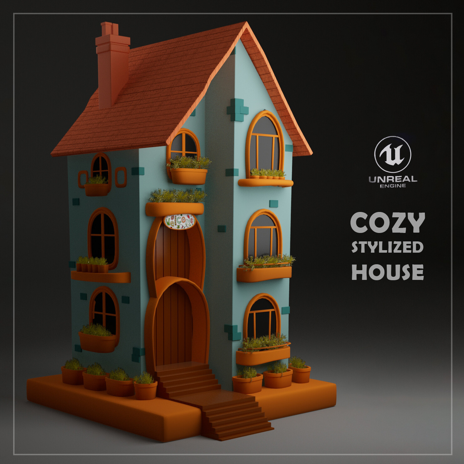 ArtStation - Cozy Stylized Home