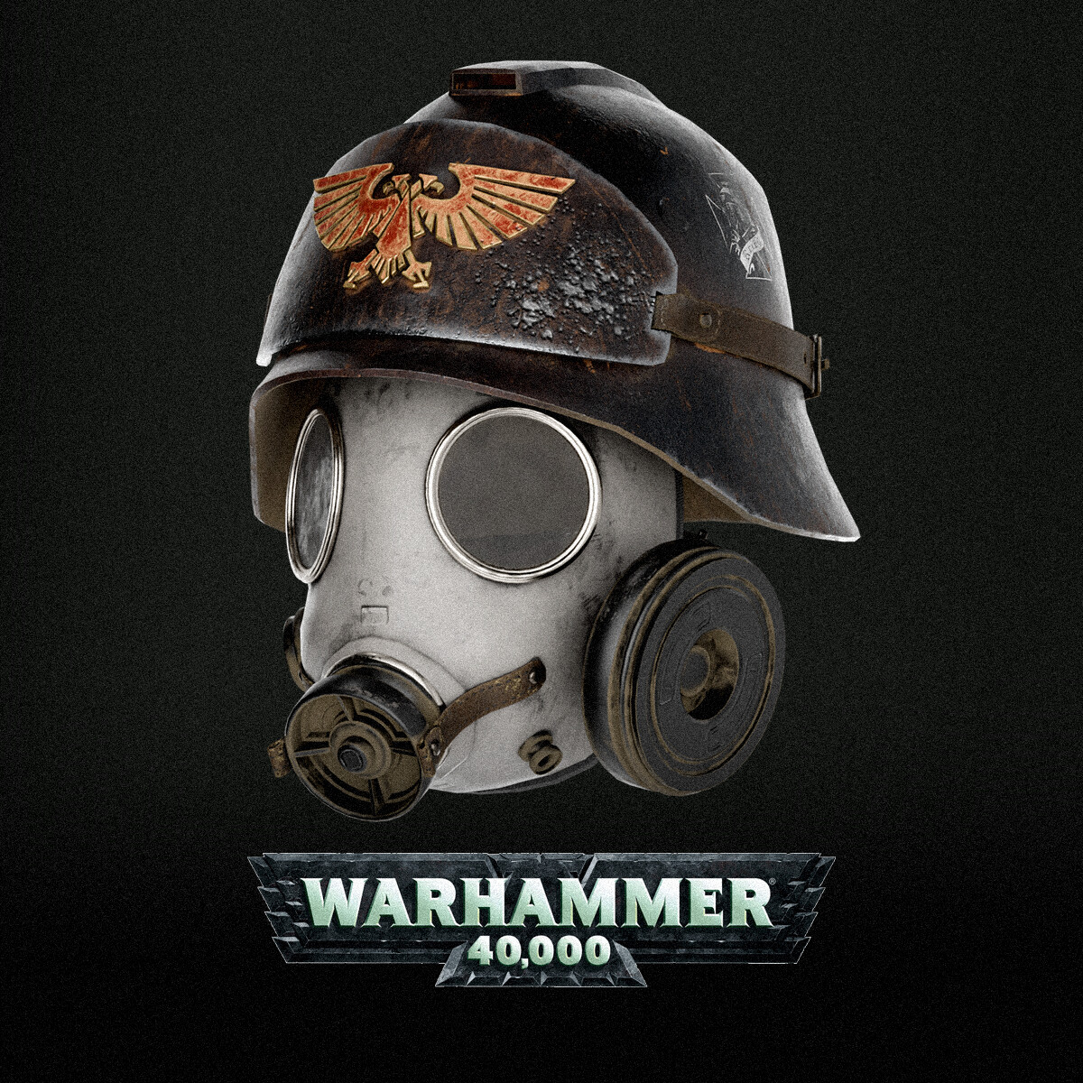 ArtStation - Death Korps of Krieg/ WarHammer 40K / The model of the helm