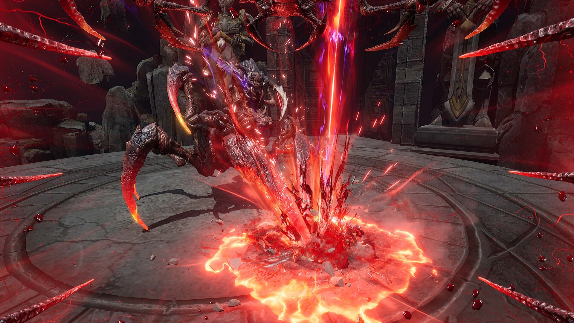 ArtStation - Spider boss blood effect