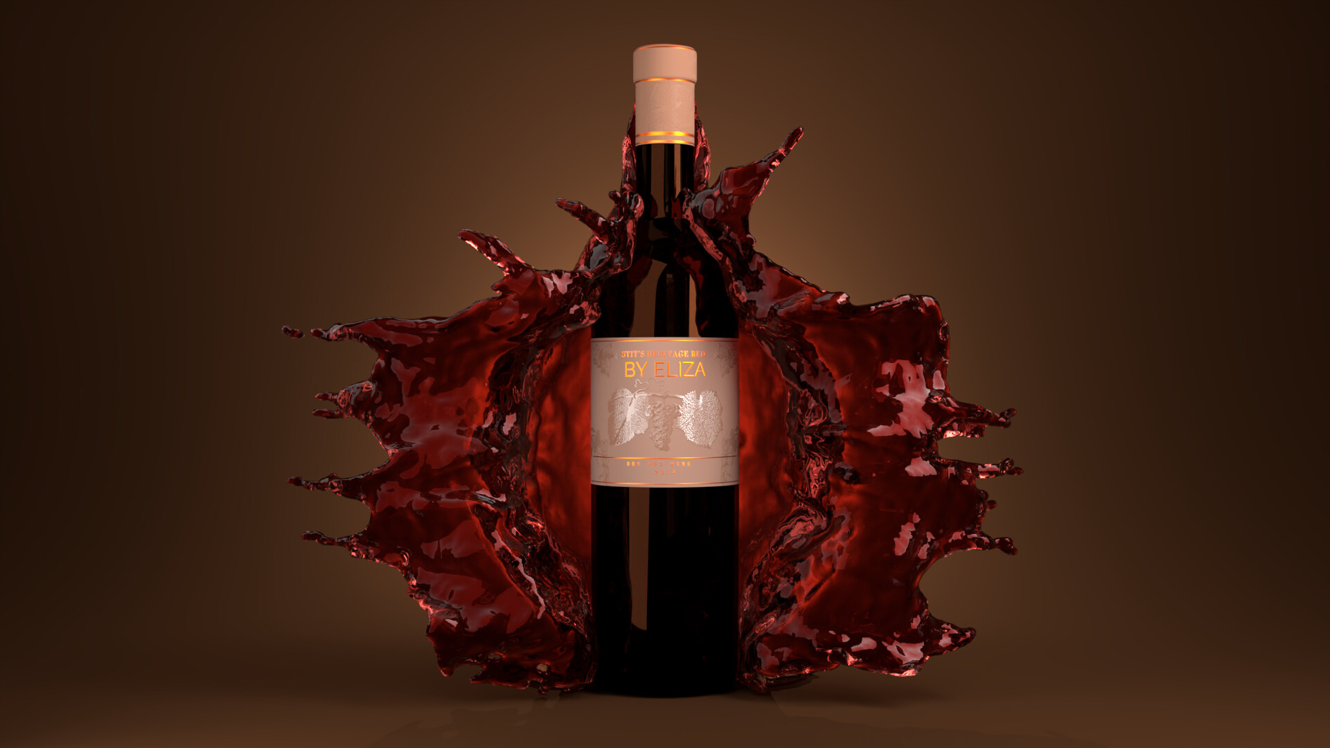 ArtStation - Wine Bottle