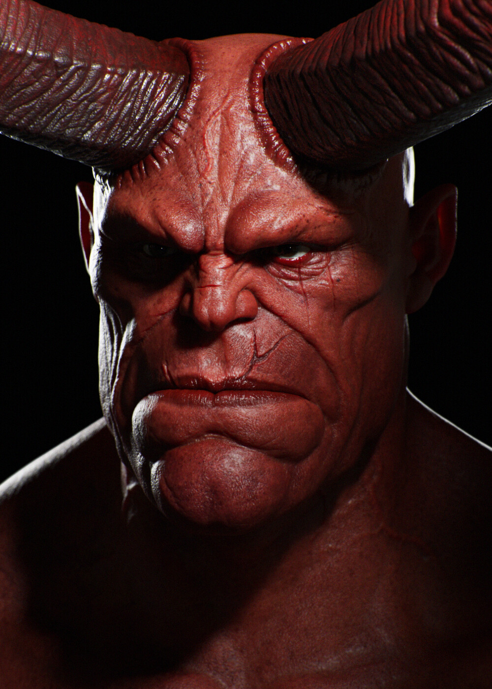 ArtStation - Hellboy WIP