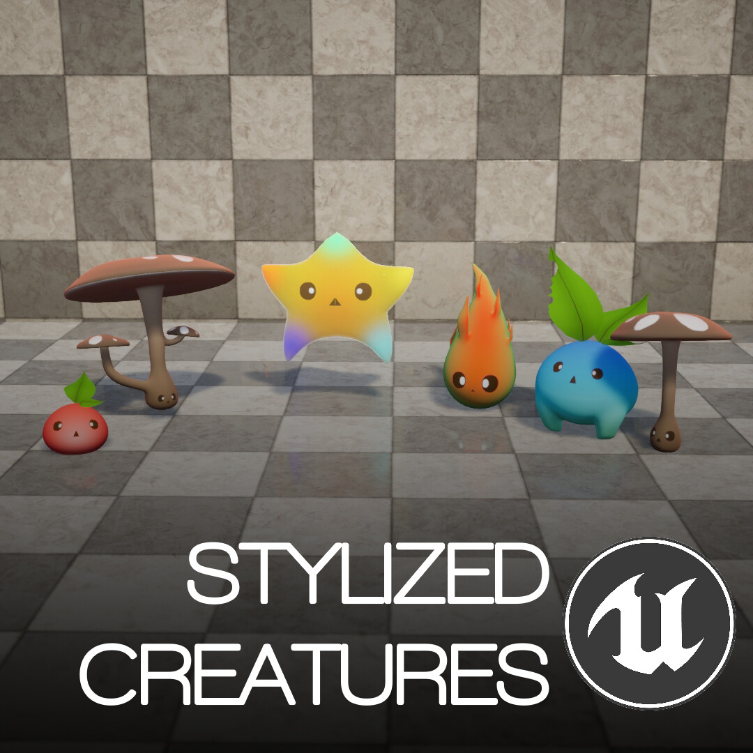 ArtStation - Stylized Creatures - University Collaborative Project