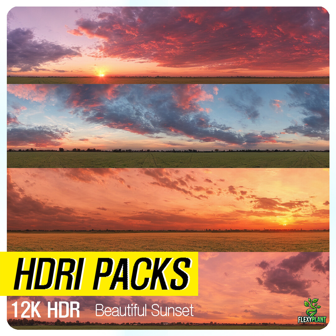ArtStation - HDRI 12k Beautiful Sunset