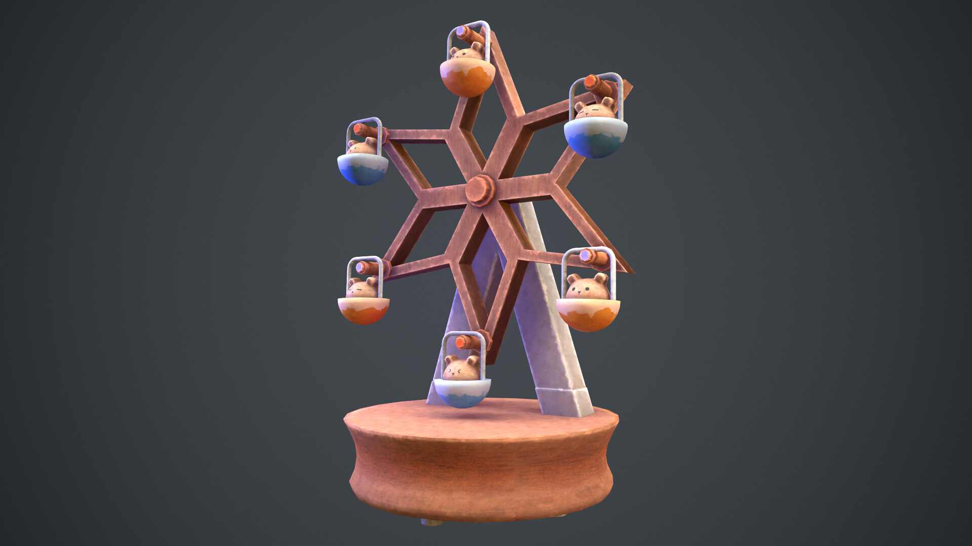 ArtStation - Stylized Ferris Wheel