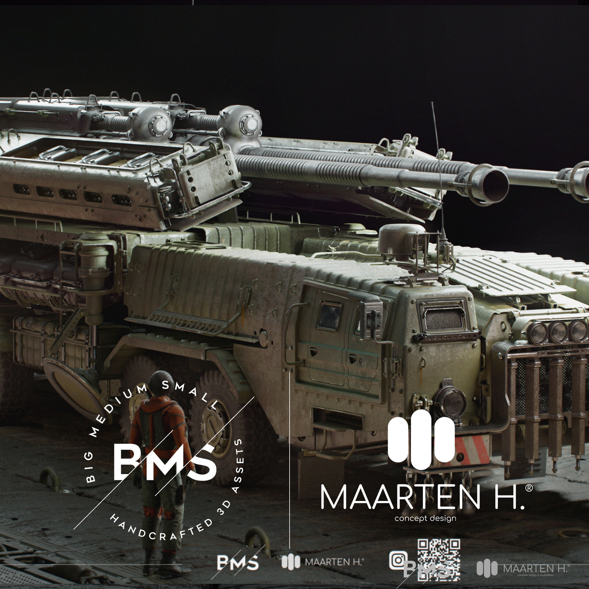 ArtStation - BMS: CFM Anti air vehicle