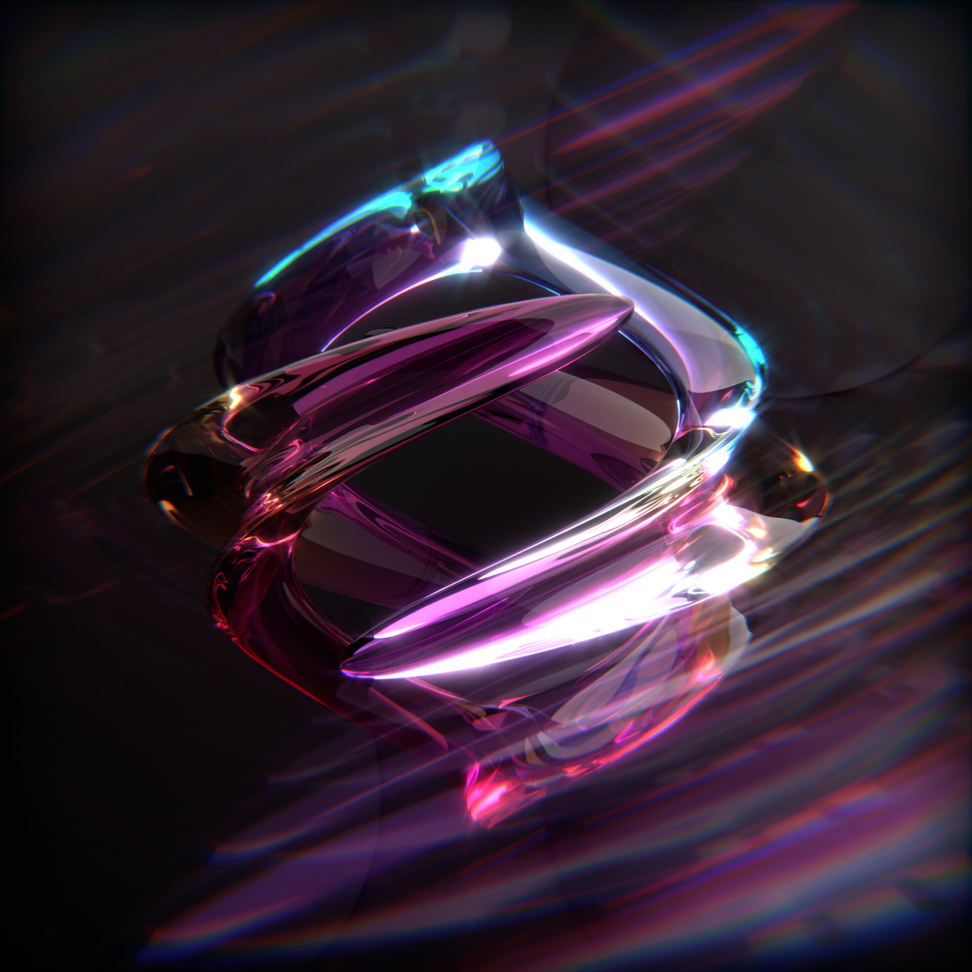 Ben Luke Parsons - Satisfying Twisting Glass Animation-Blender Practise