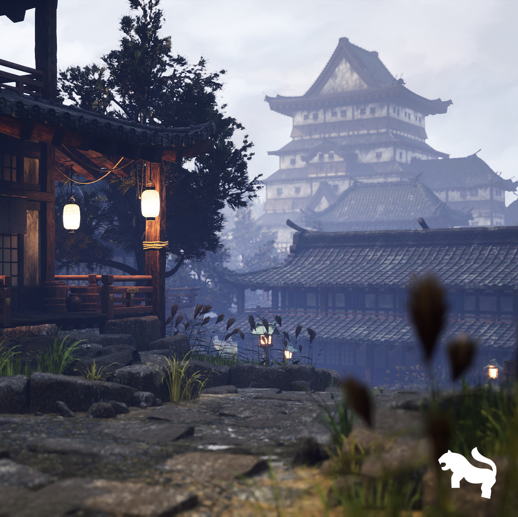 ArtStation - Feudal Japanese Castle