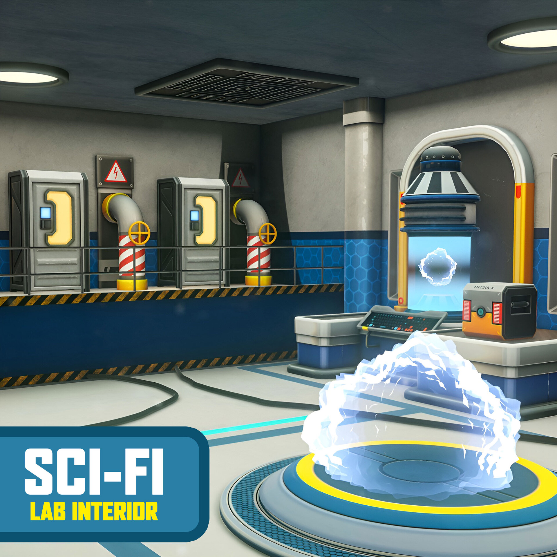 ArtStation - Sci-Fi Lab Interior