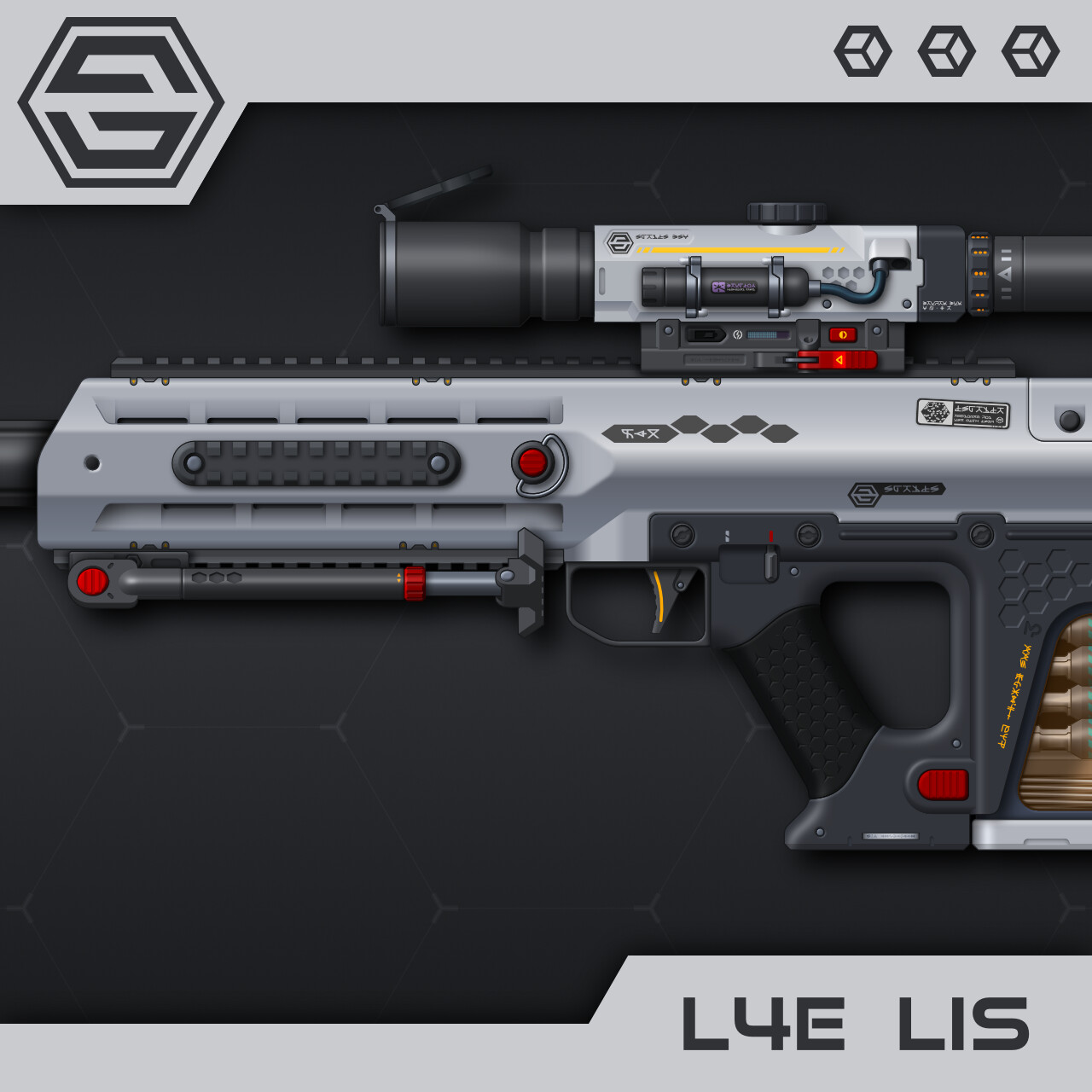 ArtStation - L4E "Lis" Anti-Materiel Rifle