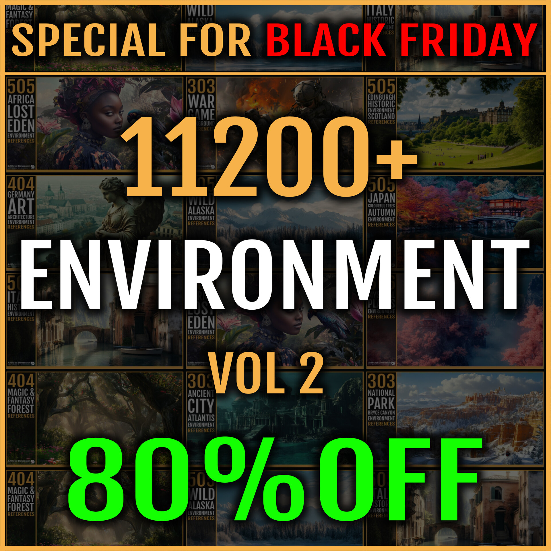 ArtStation - 11200+ Environment MEGA Pack References VOL.2