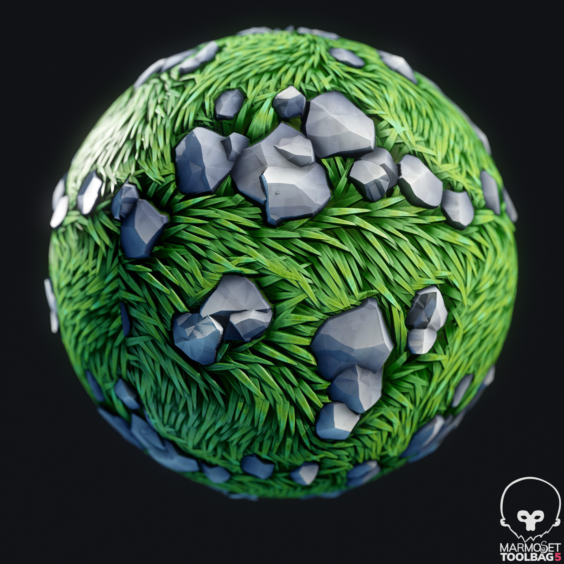 ArtStation - Substance Designer - Stylized Rocky Grass