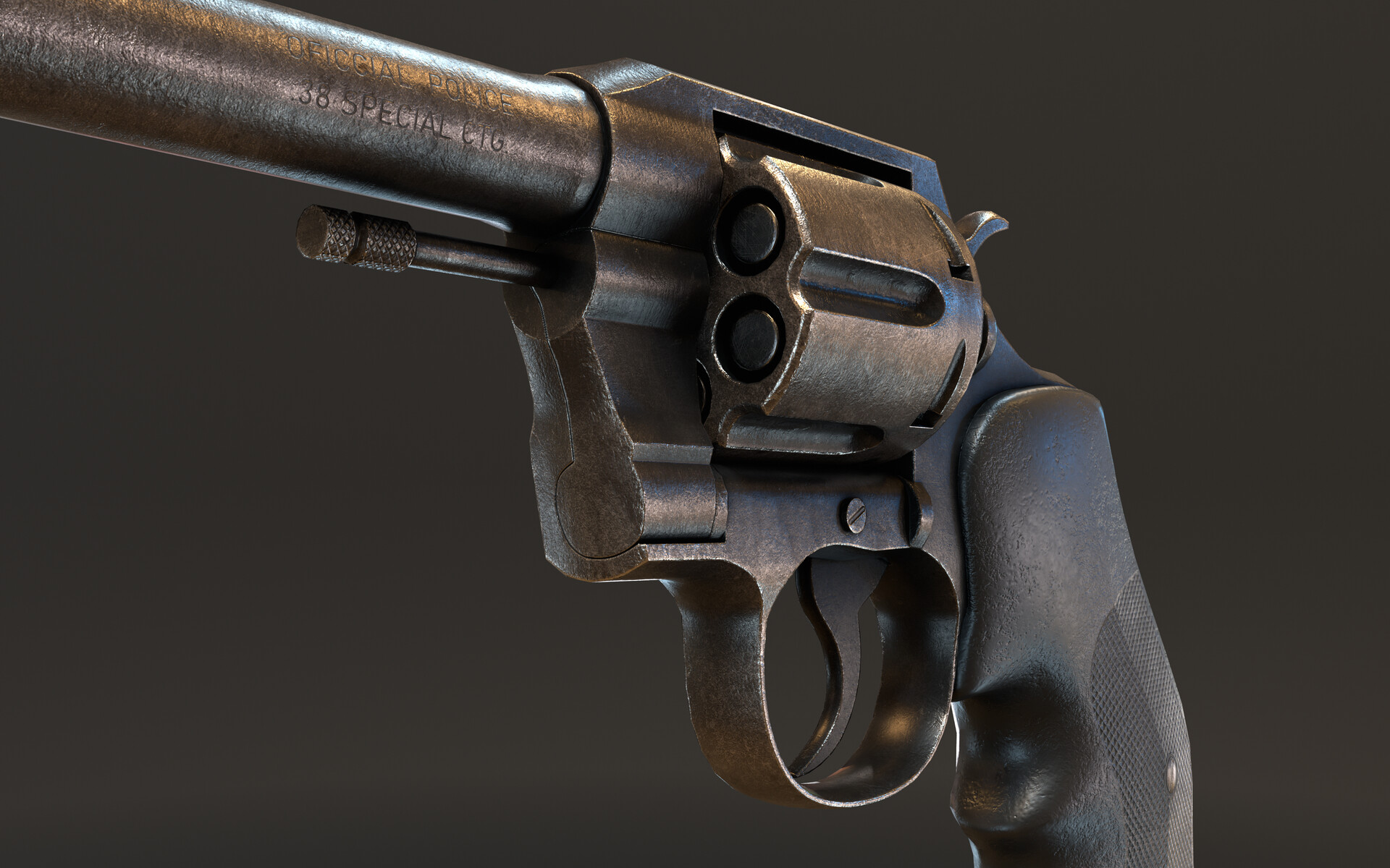 ArtStation - Colt Official Police 38 REVOLVER