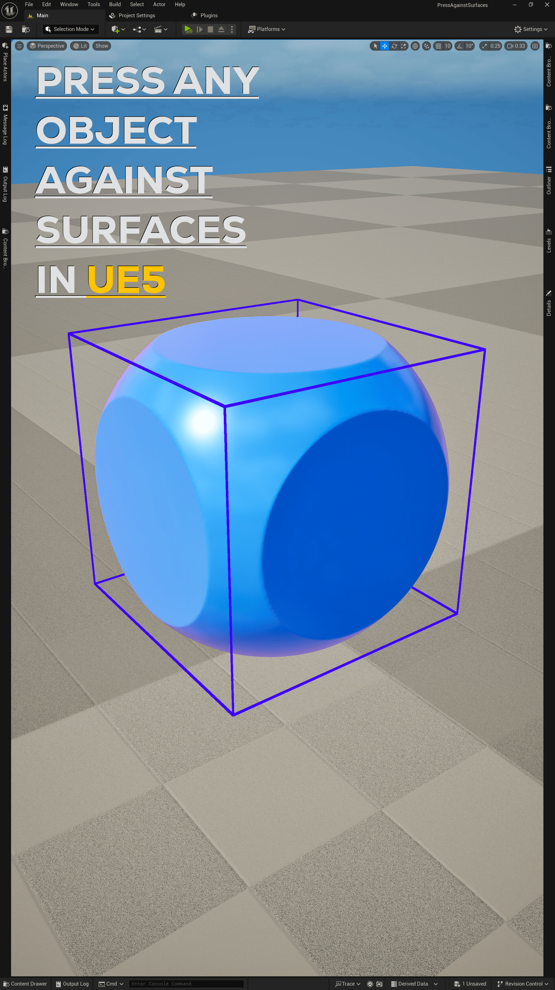 ArtStation - PRESS AND SQUISH ANY OBJECT INSIDE ANOTHER IN UE5