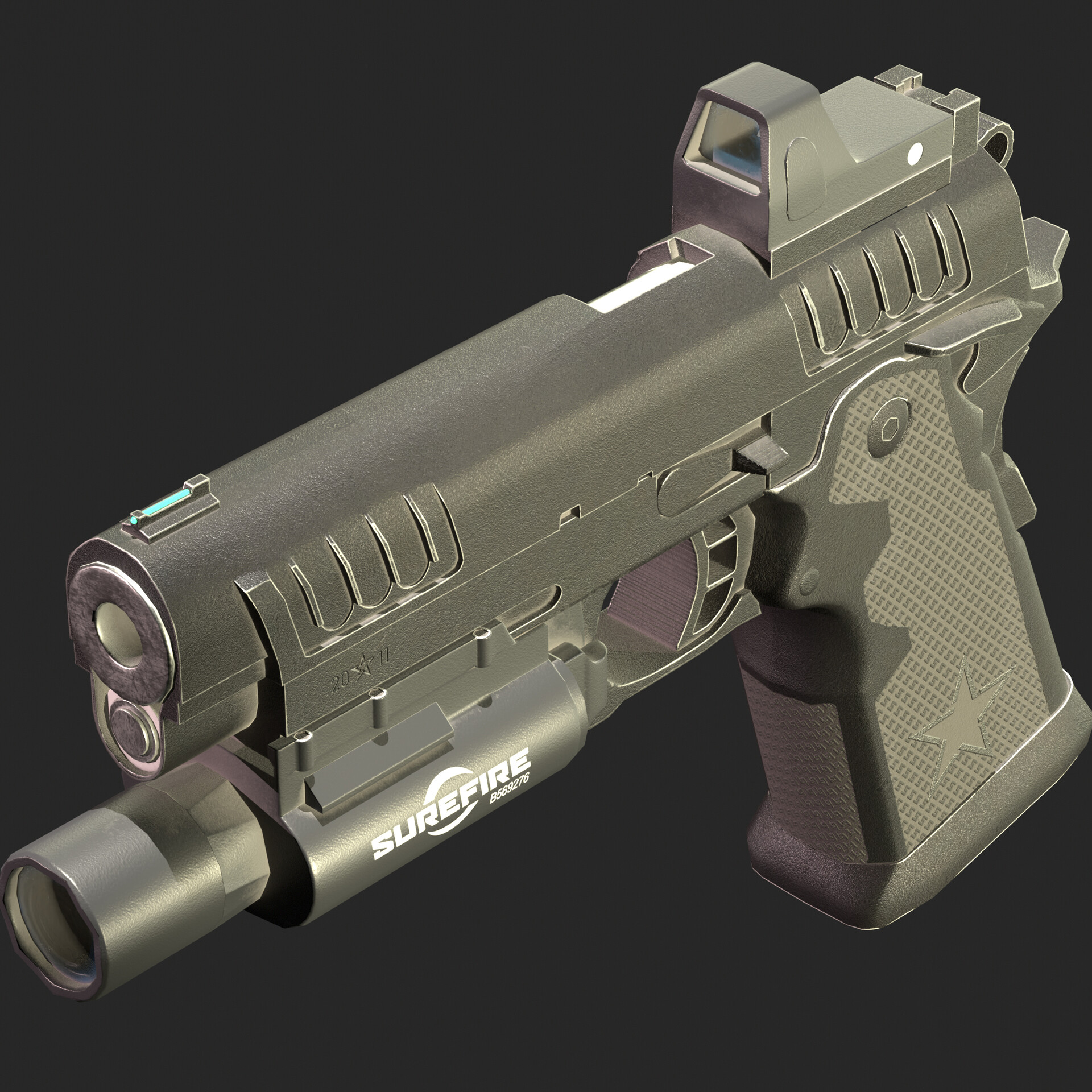 ArtStation - Staccato P Hand gun