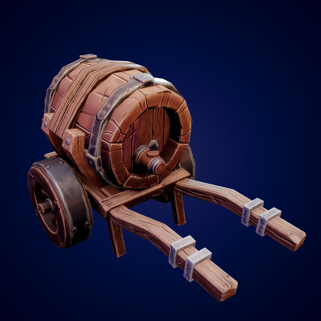 ArtStation - Game Ready Stylized Cart