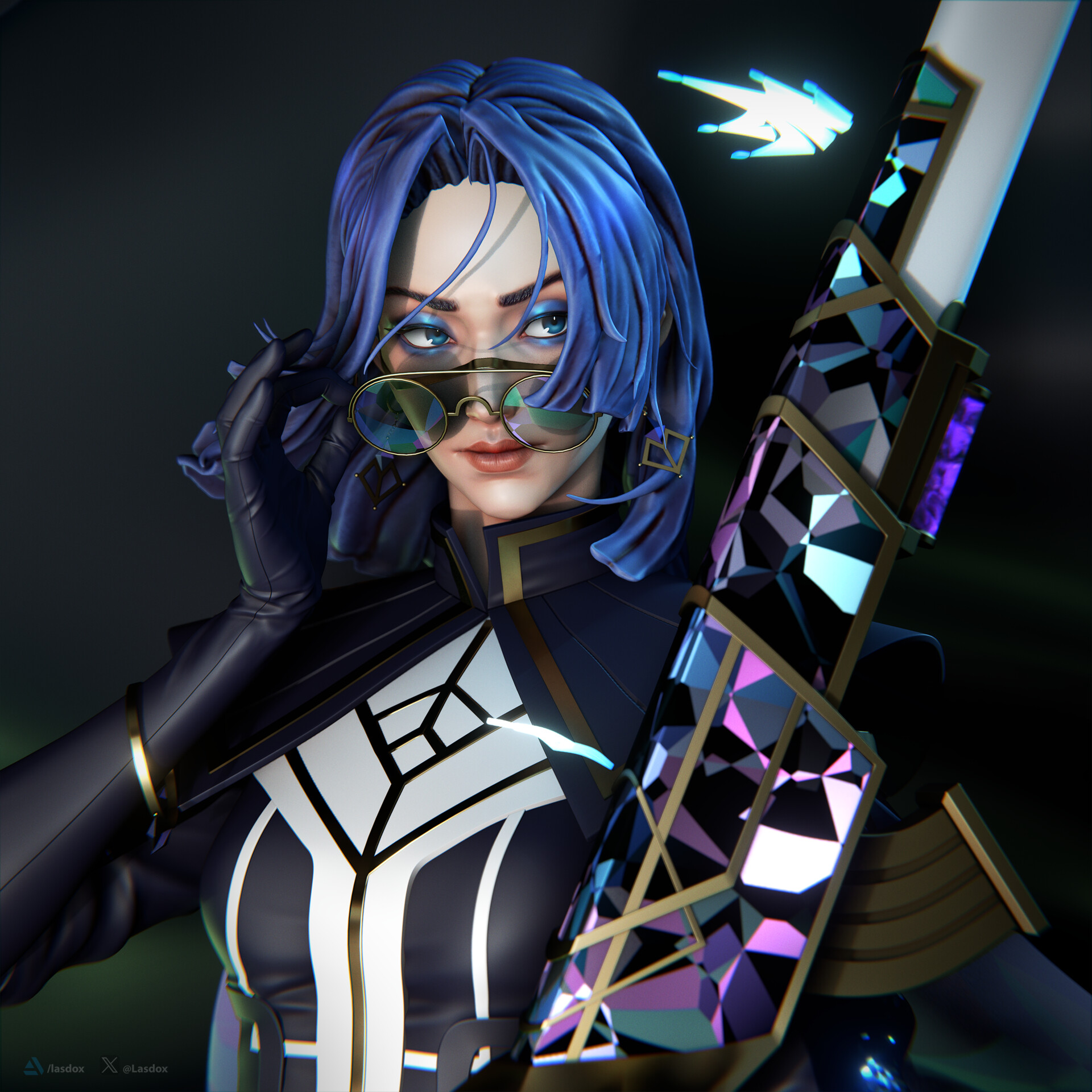 ArtStation - Arcane Caitlyn - Prestige Commander