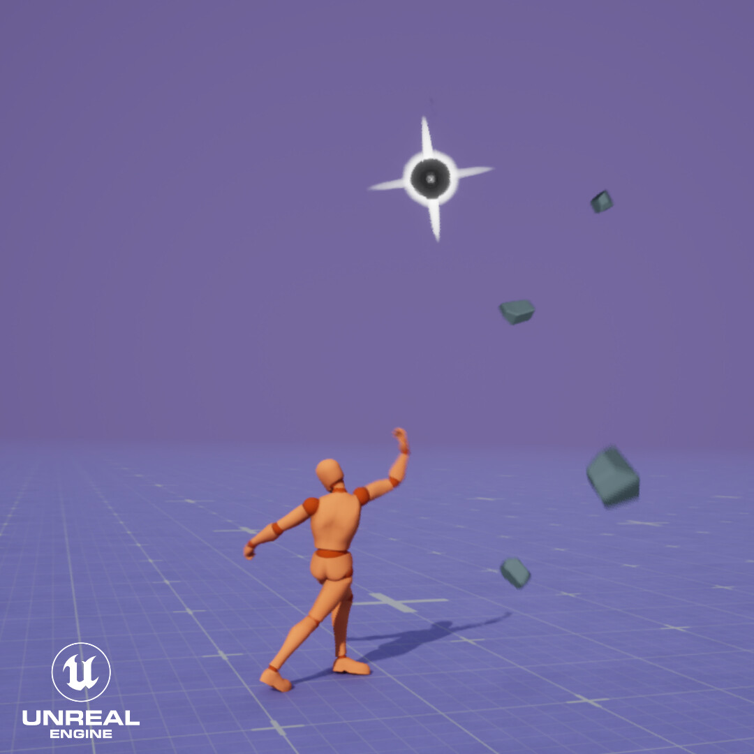 ArtStation - Magnetic Rock Meteor VFX Practice