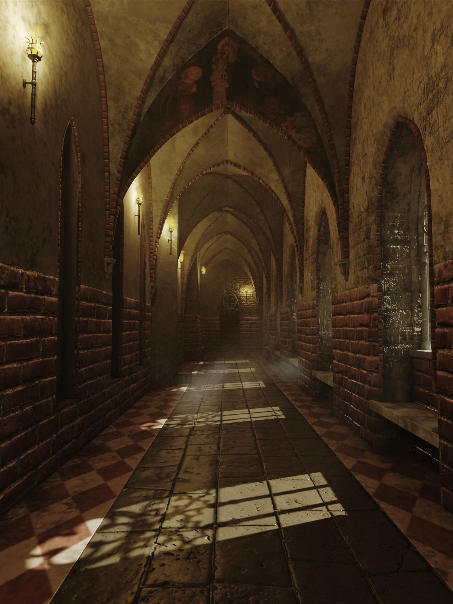 ArtStation - Malbork Castle - Medieval Castle Hallway, 3D Environment