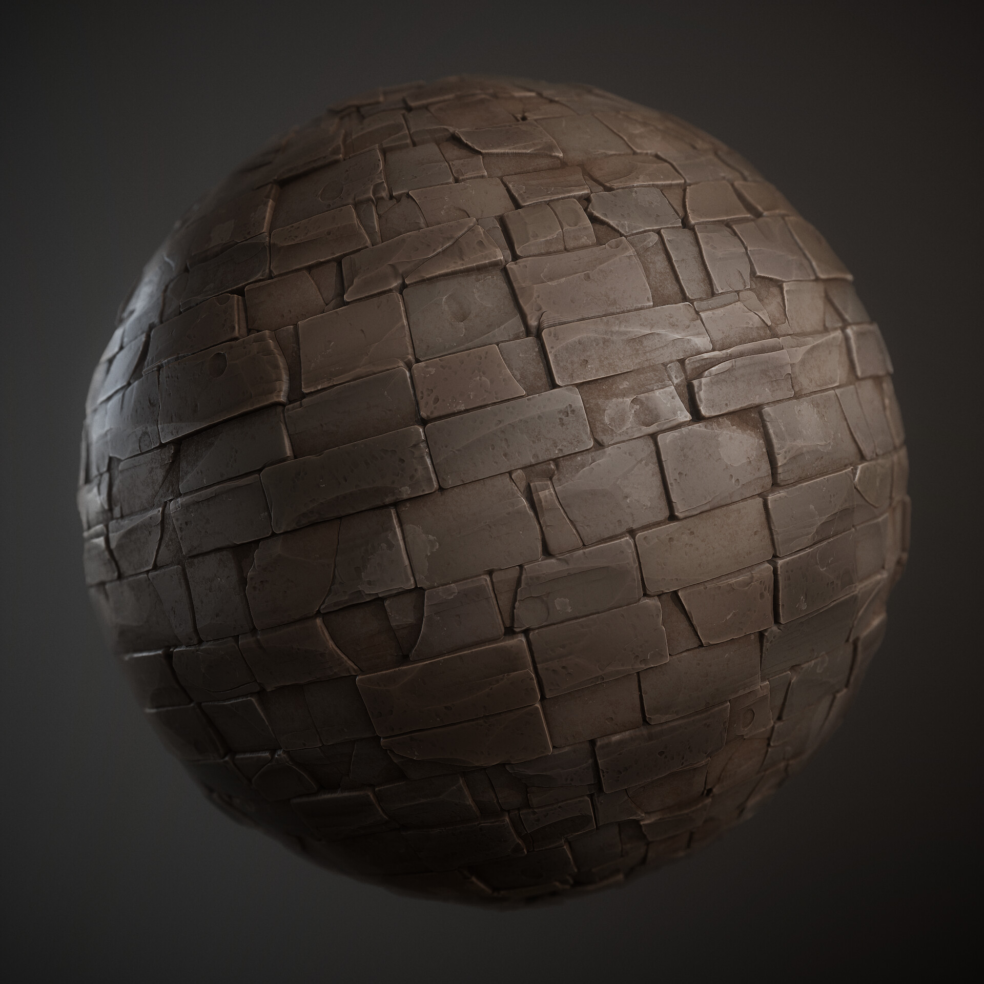 ArtStation - Stylized Dungeon Wall Material