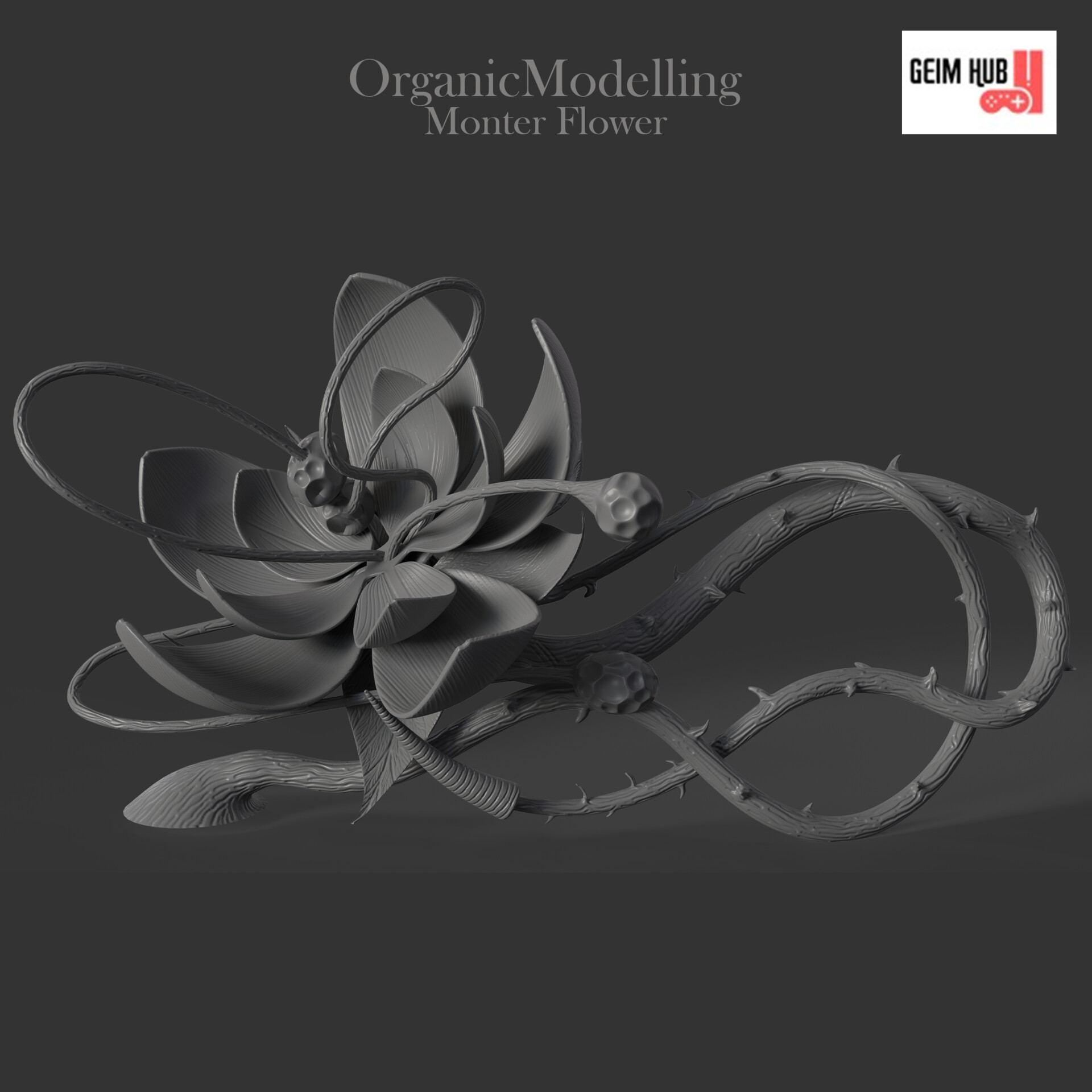 ArtStation - Organic Modelling - Monterflower