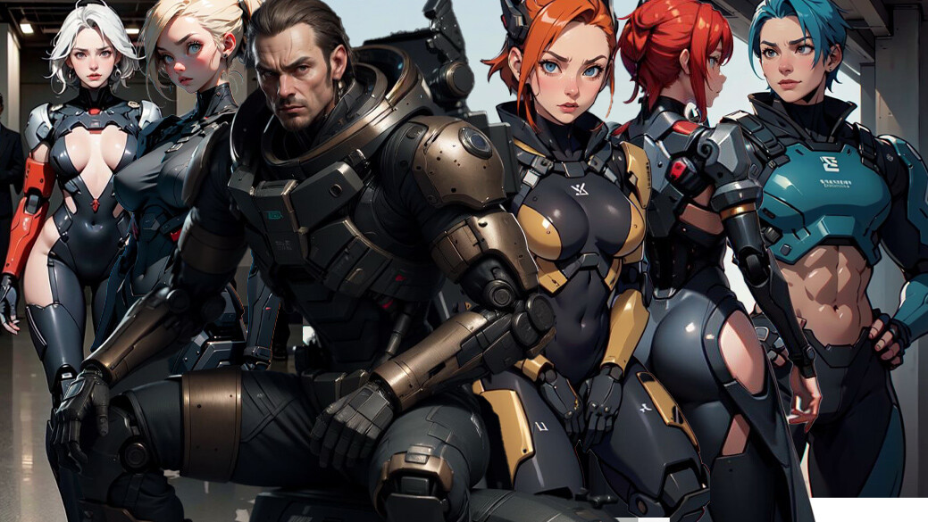 ArtStation - 455 Multiple Futuristic Robots 2077 Diverse Outfit Character Design Reference Art ...