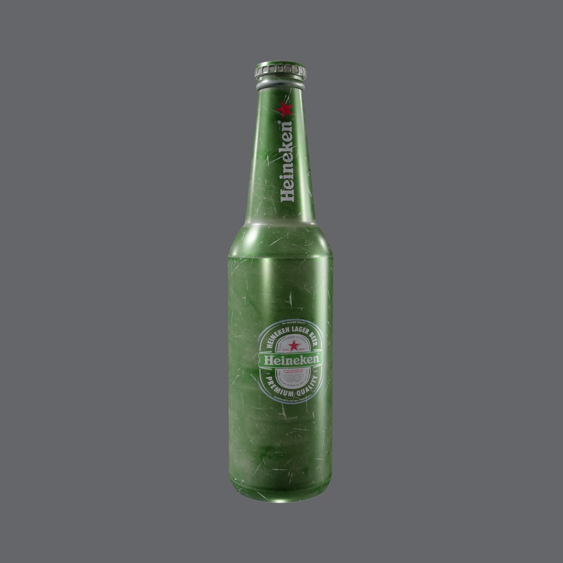 ArtStation - Old Heineken bottle